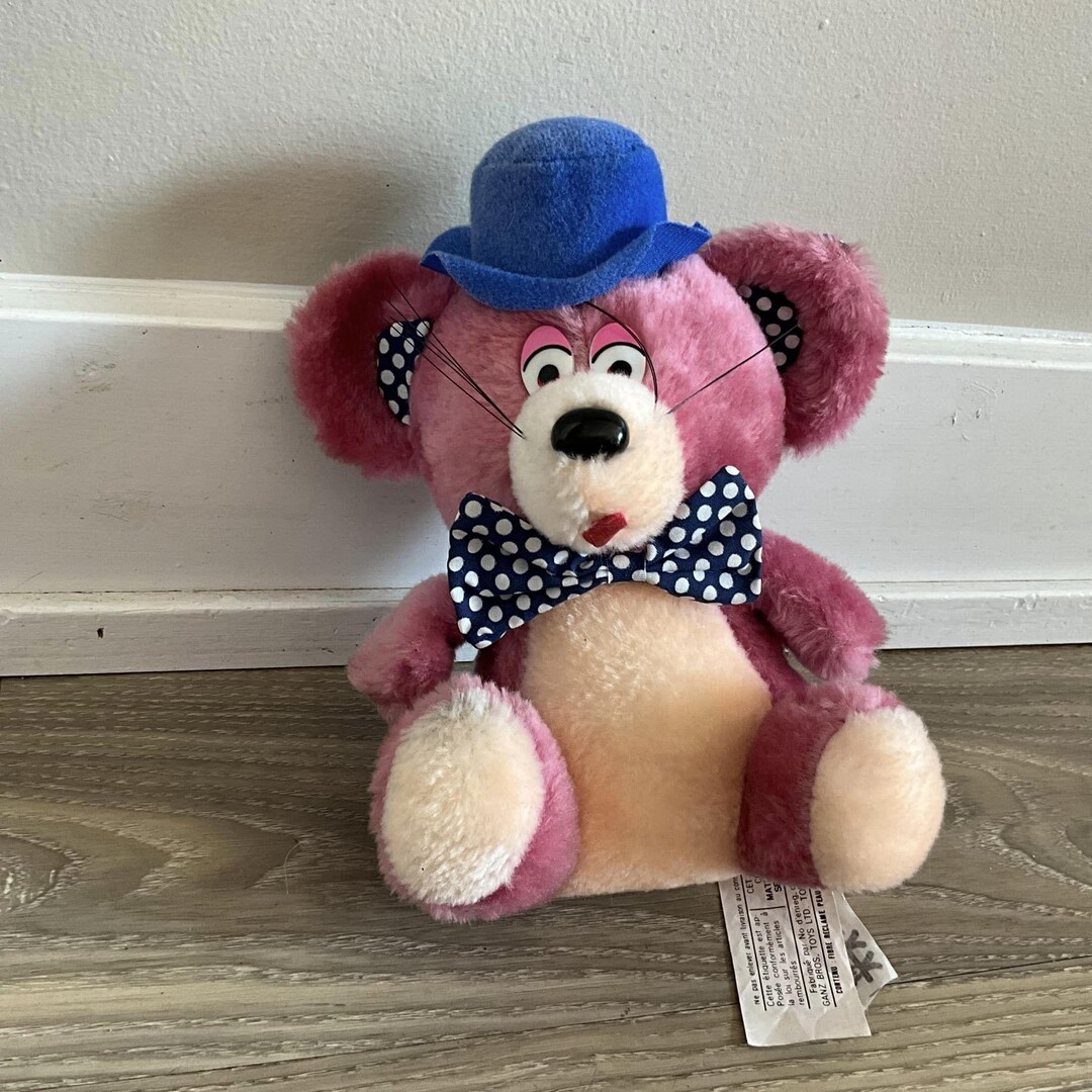 Vintage Ganz Bros Pink Mouse Stuffed Animal Plush Toy 8.5" - Etsy