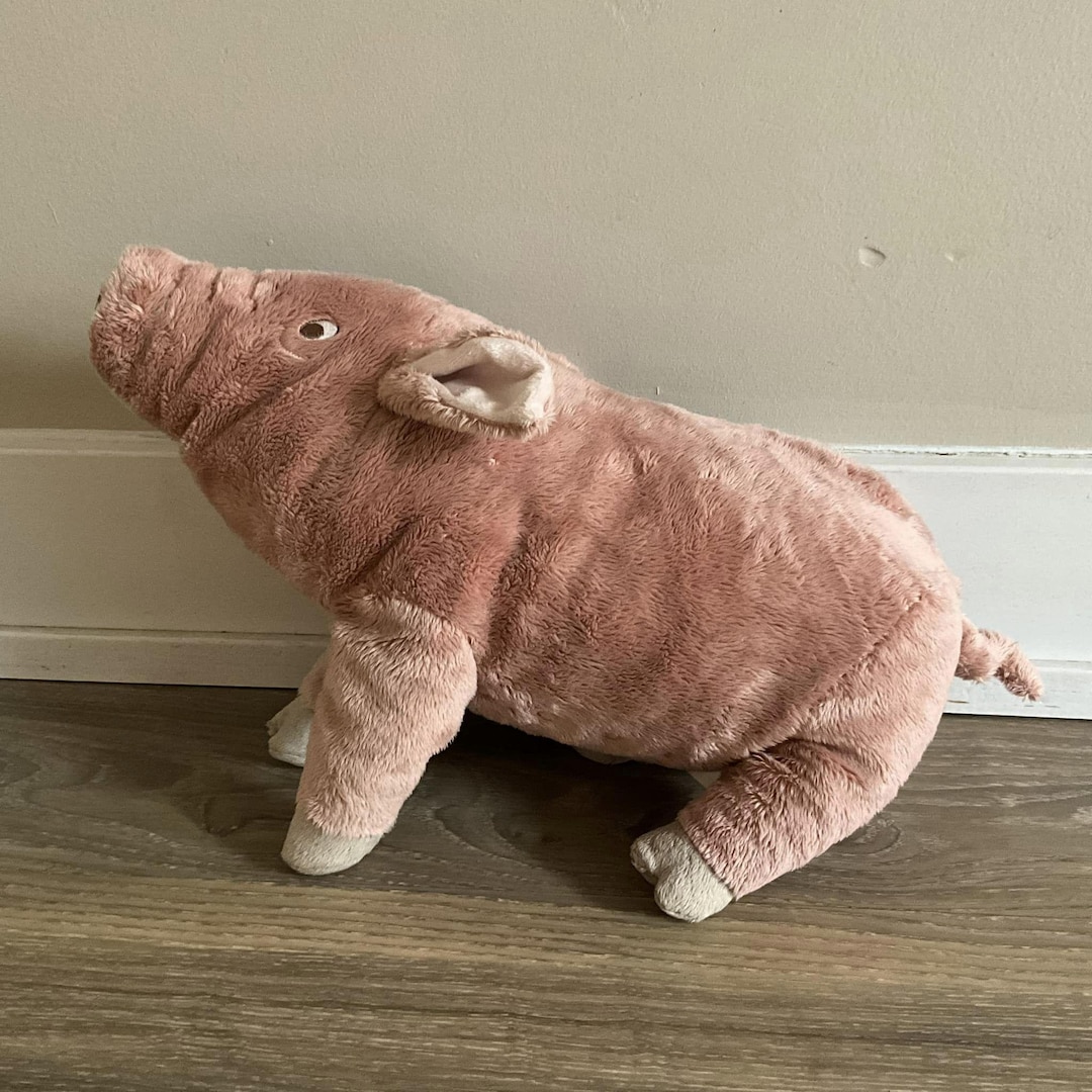 IKEA Original KNORRIG Soft Stuffed Animal Pig Pink Plush Toy - Etsy