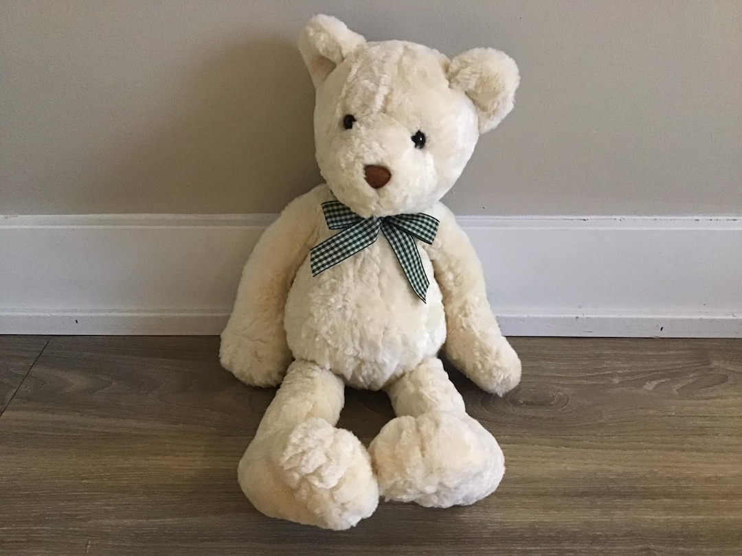 Gund Cream Teddy Bear Stuffed Animal Plush Toy 19" - Etsy