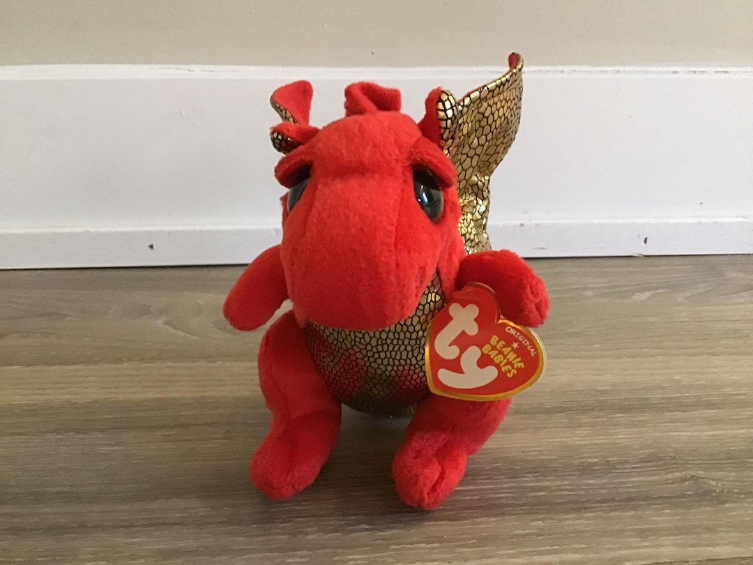 Ty Beanie Babies Legend the Dragon Stuffed Animal Plush Toy 8.5" - Etsy