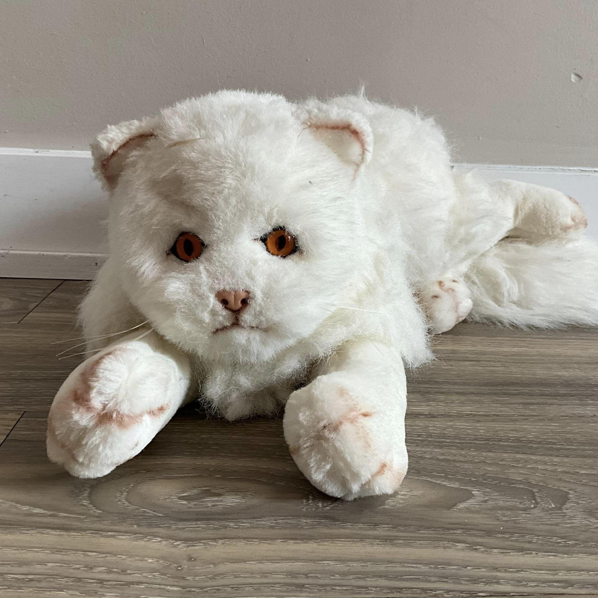 24k Polar Puff White Cat Stuffed Animal Plush Toy 21 - Etsy