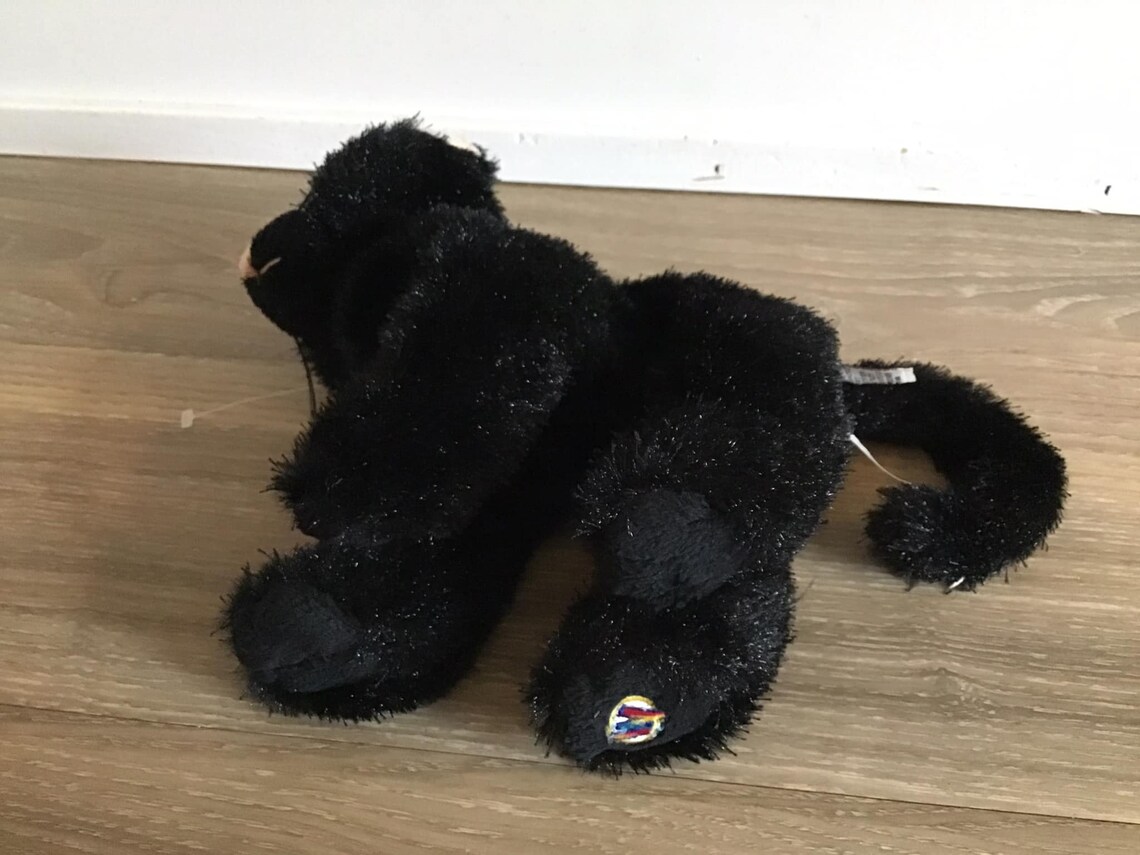 Ganz Webkinz Black Cat Stuffed Animal Plush Toy 8.5" - Etsy