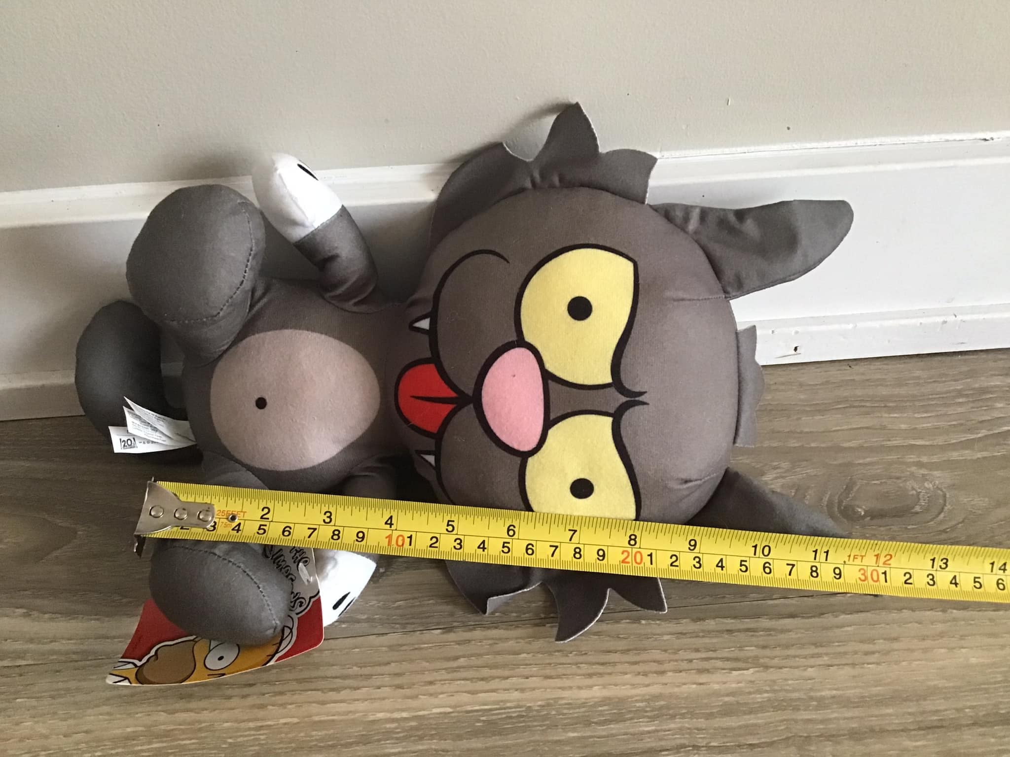 The Simpsons Scratchy the Cat Gray Stuffed Animal Plush Toy - Etsy