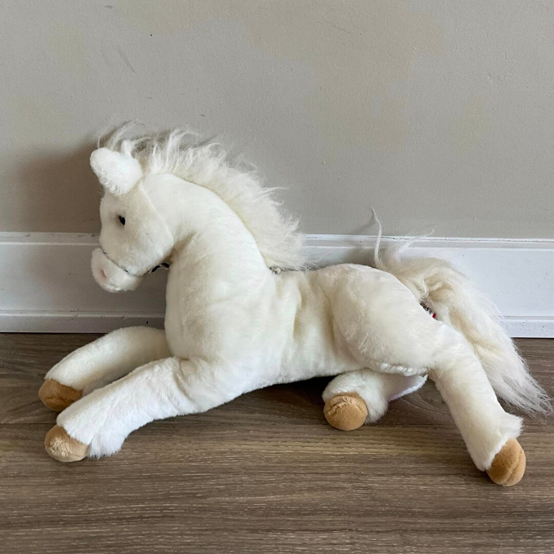 Douglas Realistic White Horse Stuffed Animal Plush Toy 15 - Etsy