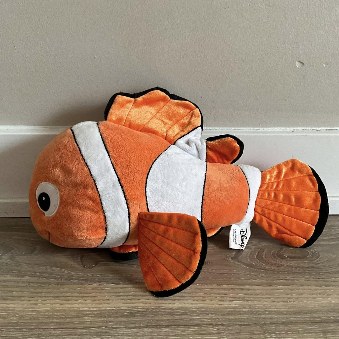 Finding Nemo Stuffed Animal. Flat Eyes Fuzzy Texture - Etsy