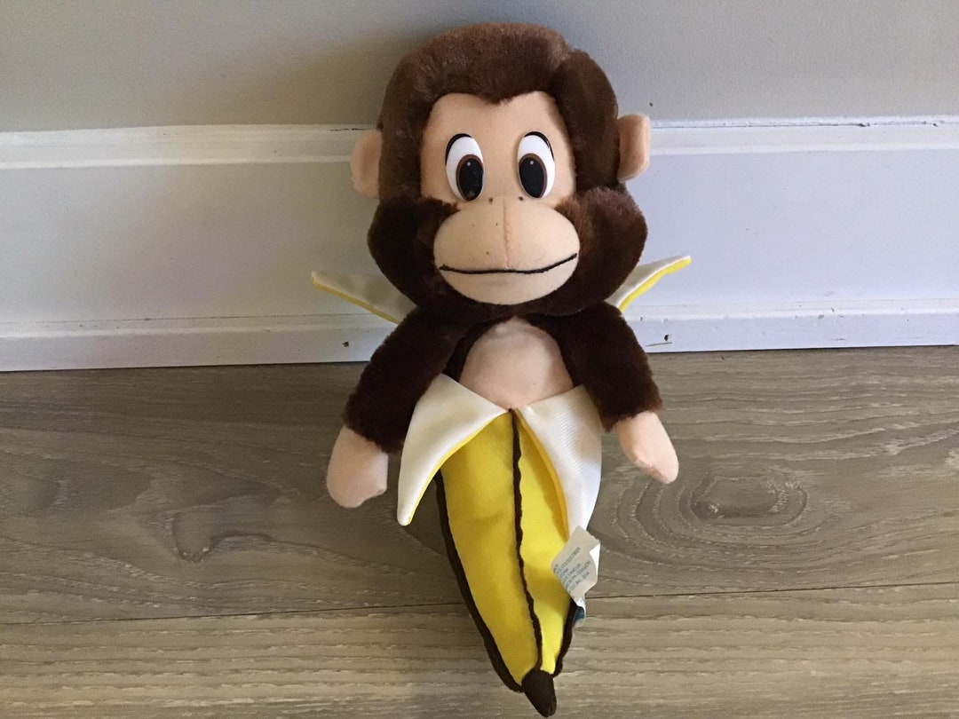 Classic Toy Co Banana Monkey Stuffed Animal Plush Toy 10" - Etsy