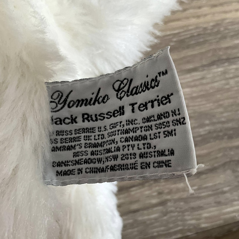 Yomiko Classics Jack Russell Terrier Plush Stuffed Toy Russ Berrie - Etsy