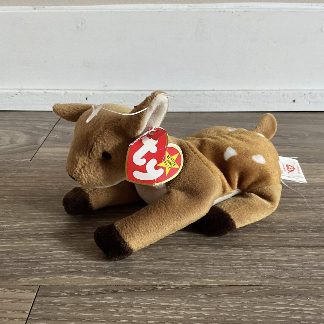 TY Beanie Baby Whisper Deer Plush - Etsy