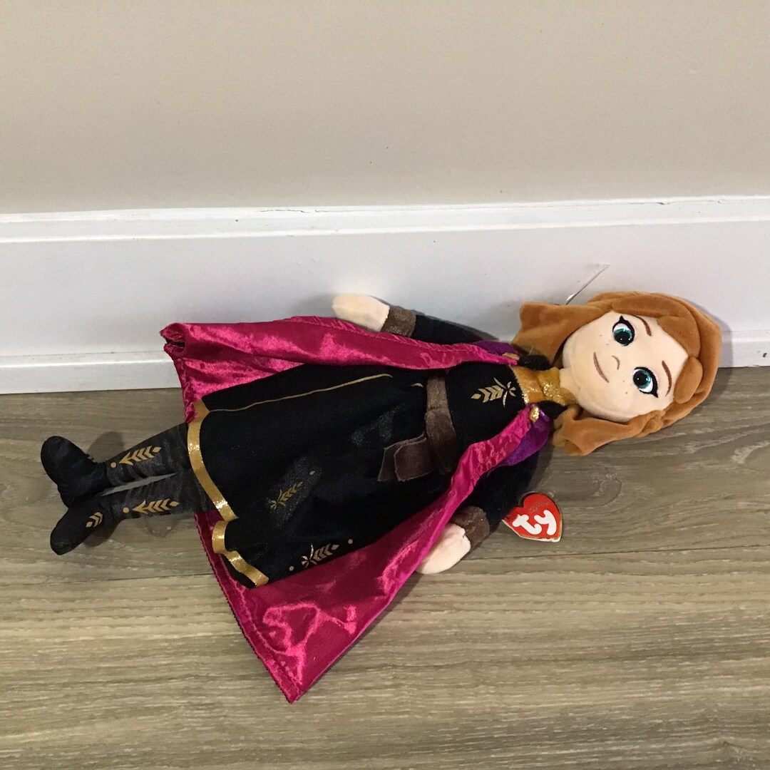 Ty Sparkle Collection Frozen 2 Anna the Princess Stuffed Plush Toy 16.5 ...