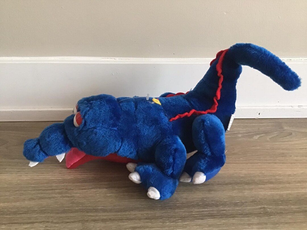 Blue and Red Crocodile Stuffed Animal Plush Toy 14" - Etsy