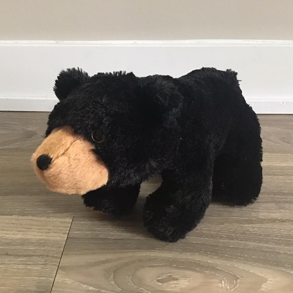 Realistic Stuffed Black Bear - Etsy