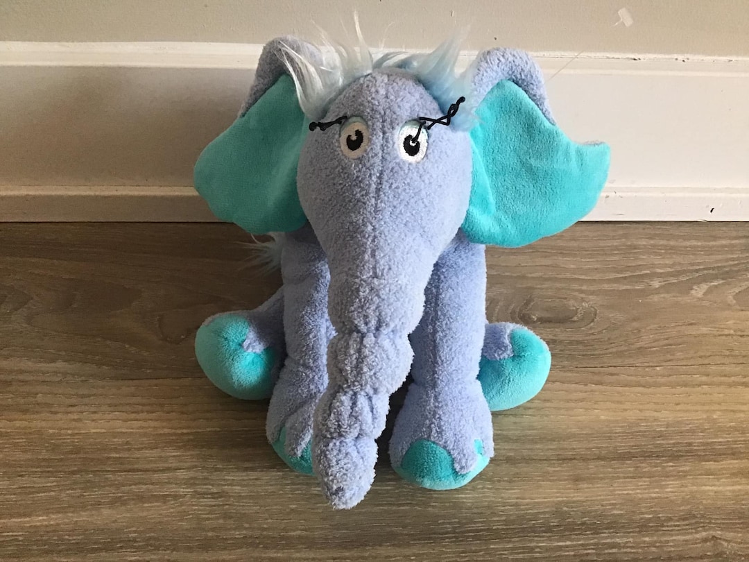 Vintage Dr. Seuss Horton the Elephant Stuffed Animal Plush Toy 9" - Etsy