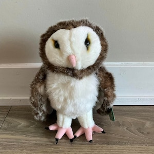 Barn Owl Stuffed Animal Plush Toy 10" - Etsy