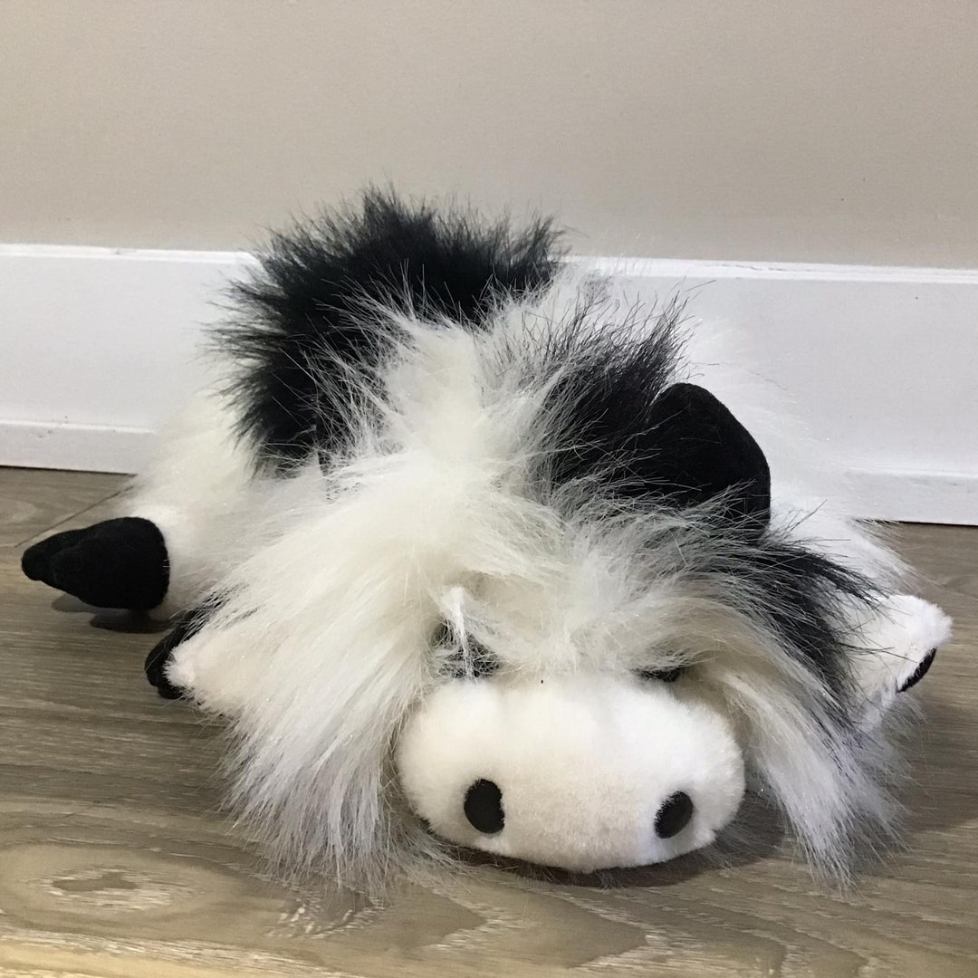 Fuzzy Cow Stuffed Animal Plush Toy, 14” - Etsy