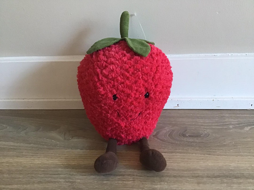 Jellycat Strawberry Stuffed Plush Toy 11" - Etsy