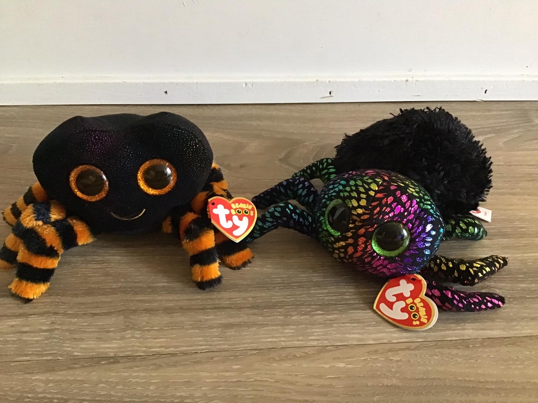 Ty Beanie Boos Leggz and Cobs the Spiders Stuffed Animals Plush Toys 6. ...