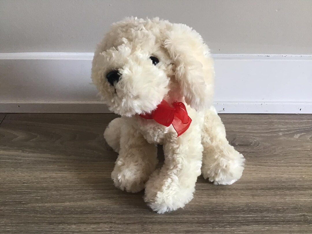 Vintage Dan Dee White Poodle Stuffed Animal Plush Toy 11.5" - Etsy