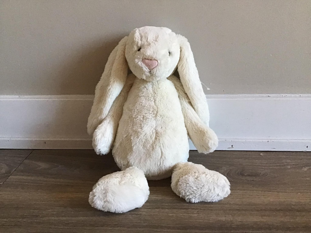 Jellycat White Bunny Rabbit Stuffed Animal Plush Toy - Etsy
