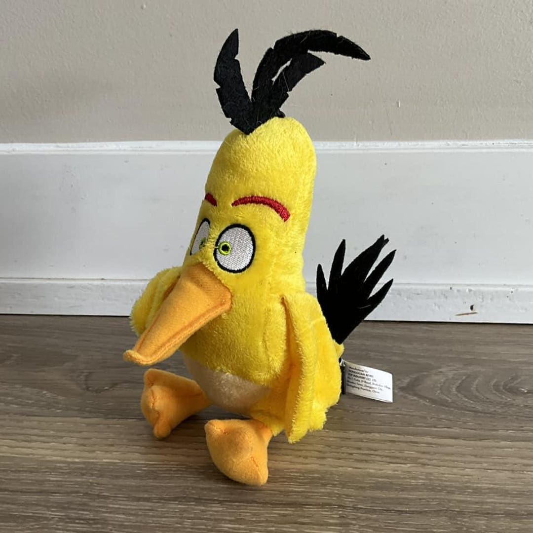 Angry Birds Yellow Chuck Bird Stuffed Animal Toy - Etsy