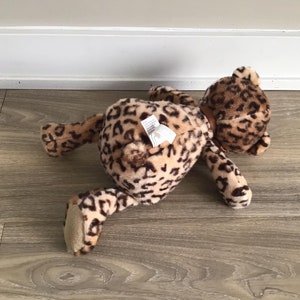 Baby Gund "jayme" Teddy Bear Plush Leopard Print Lovey, Brown Bow at ...