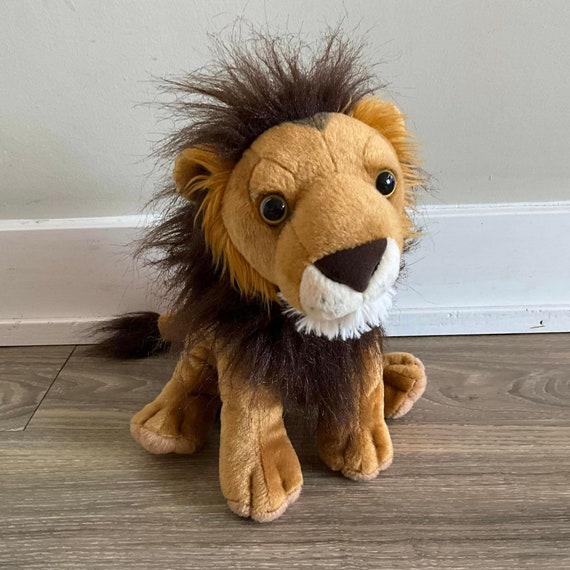 WILD REPUBLIC Lion King of the Jungle Brown Tan Plush Stuffed Animal 12 Etsy UK