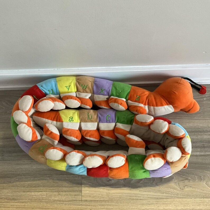 Jumbo Long Stuffed Alphabet ABC Caterpillar Plush Preschool Learning ...