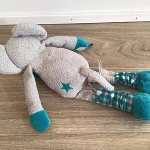 Cute Gray and Blue Mouse Stuffed Animal Plush Toy 12" - Etsy
