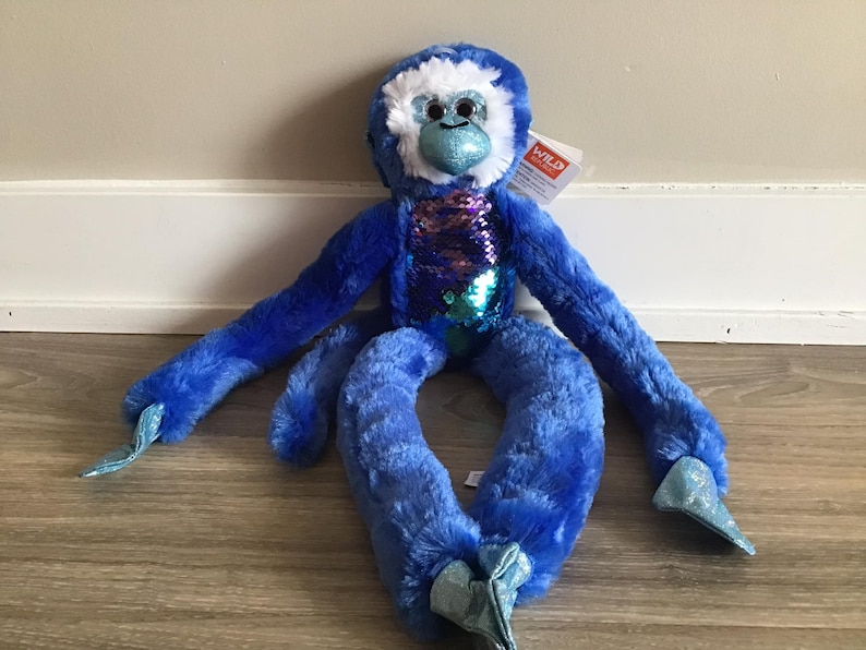 Wild Republic Blue Monkey Stuffed Animal Plush Toy 20.5 - Etsy