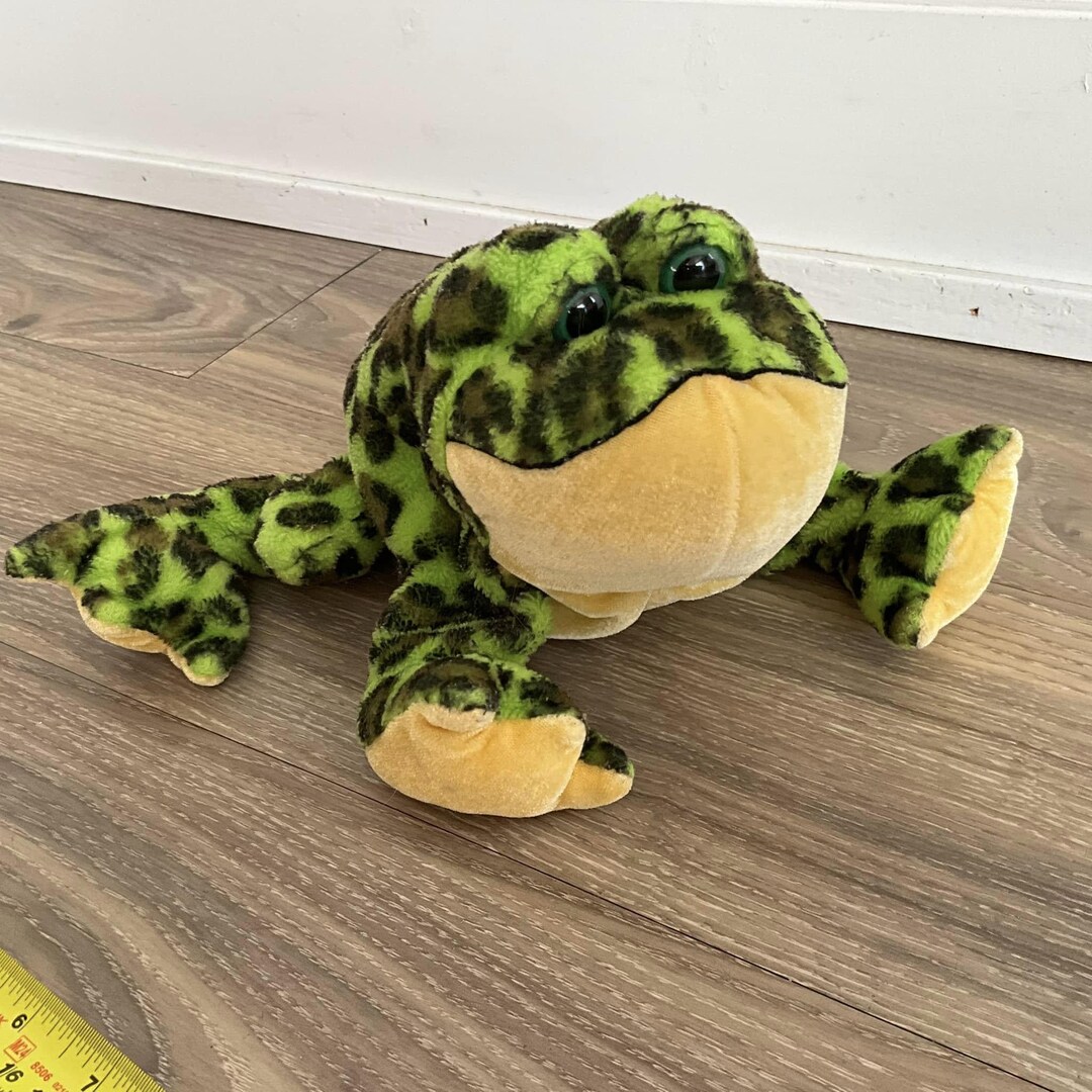 Ganz Webkinz - Bullfrog Plush Stuffed Toy Green Frog Stuffed Animal Toy ...