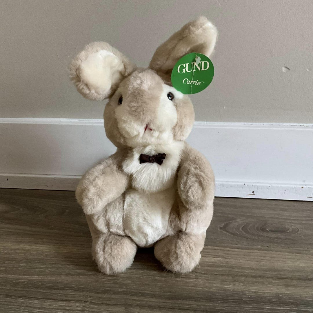 Vintage 1983 Gund CARRIE Bunny Rabbit Plush Stuffed Animal - Etsy