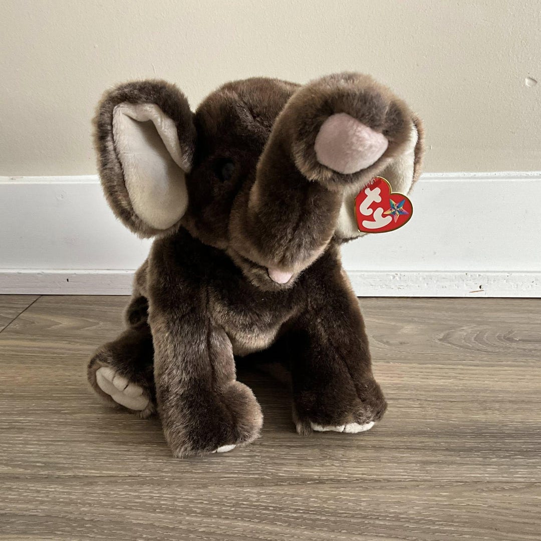 Ty Beanie Buddies Trumpet the Elephant Stuffed Animal Plush Toy - Etsy
