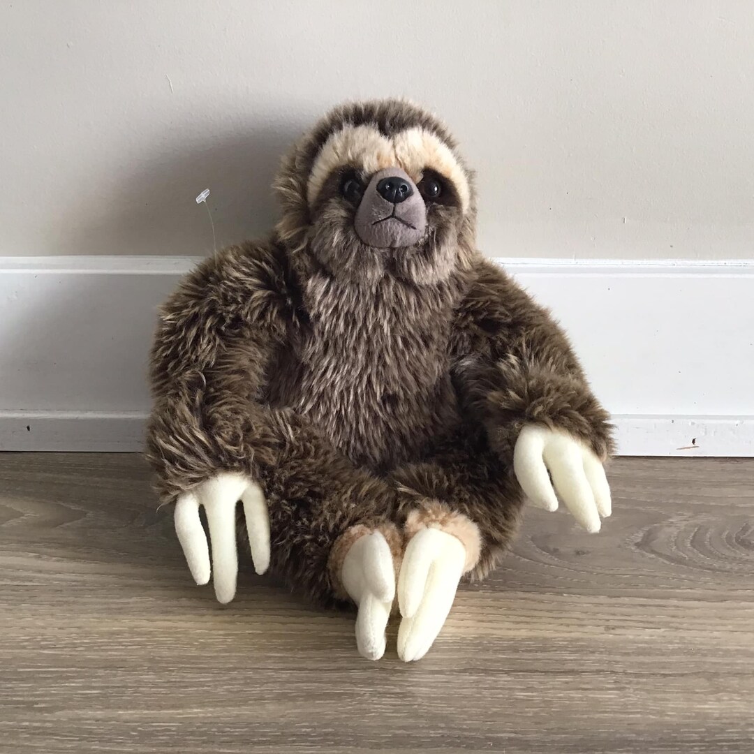 WWF Plush Three Toed Sloth Stuffed Animal, 12 Inches - Etsy