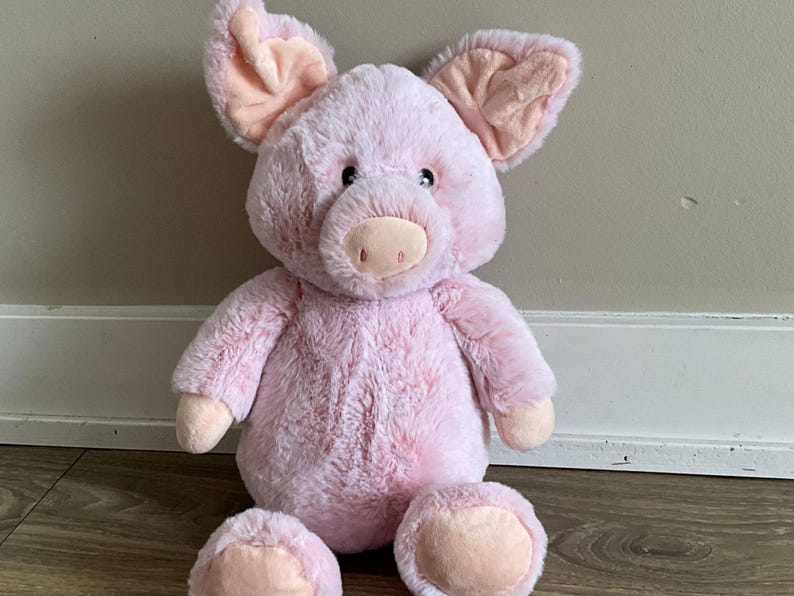 Plush Pink Pig Soft Stuffed Animal Toy - Etsy