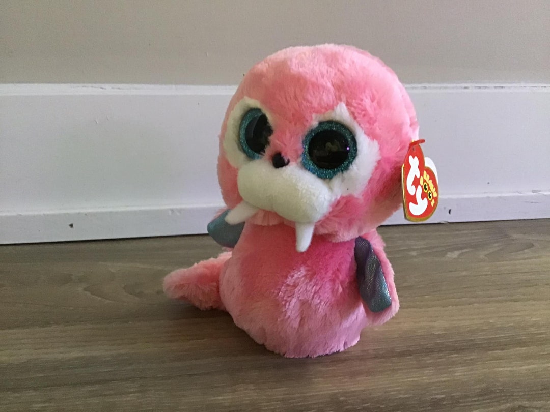 Ty Beanie Boos Tusk the Pink Seal Stuffed Animal Plush Toy 6.5" - Etsy