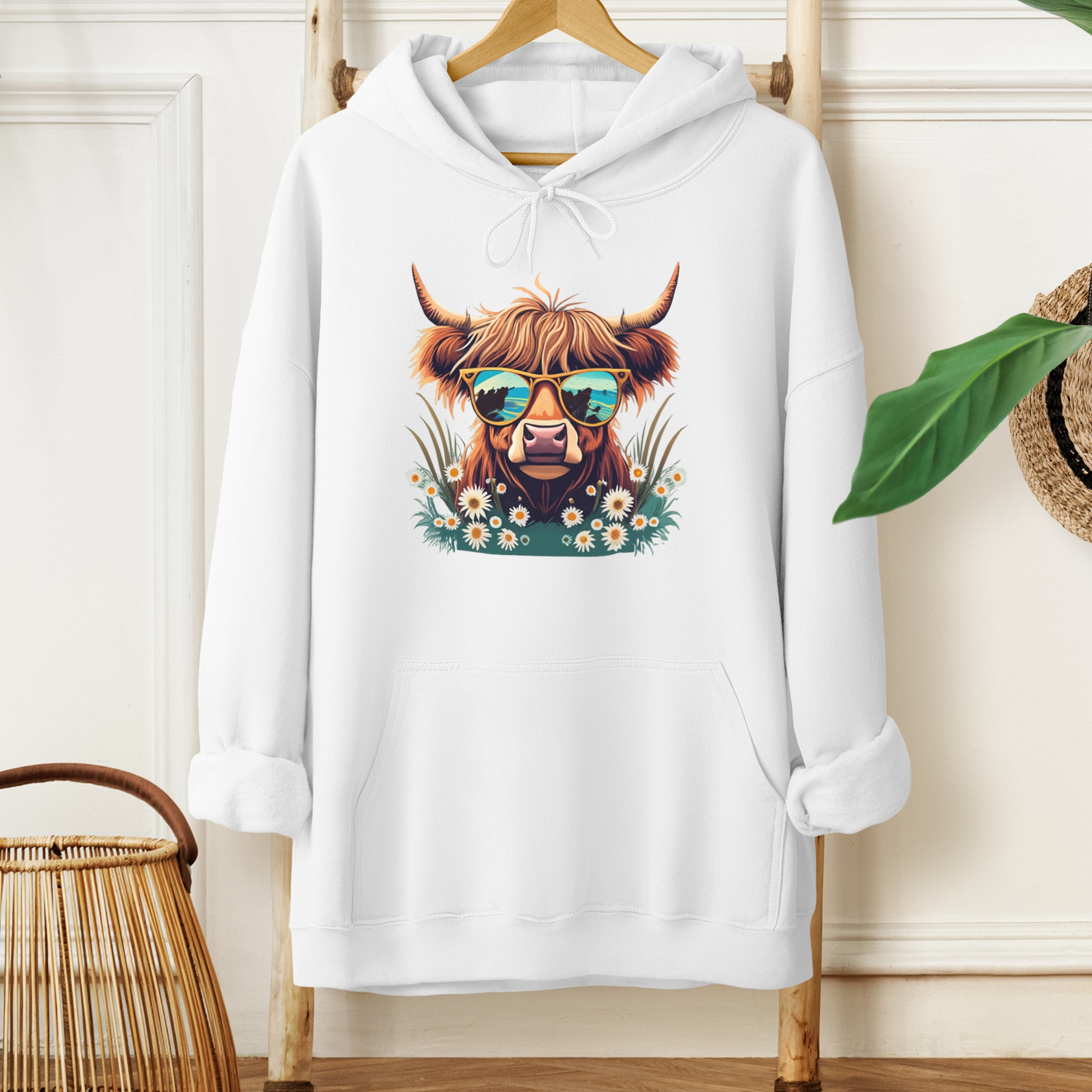 Highland Cow Hoodie, Highland Cattle, Cow Lover Gift, Cowgirl Shirt ...