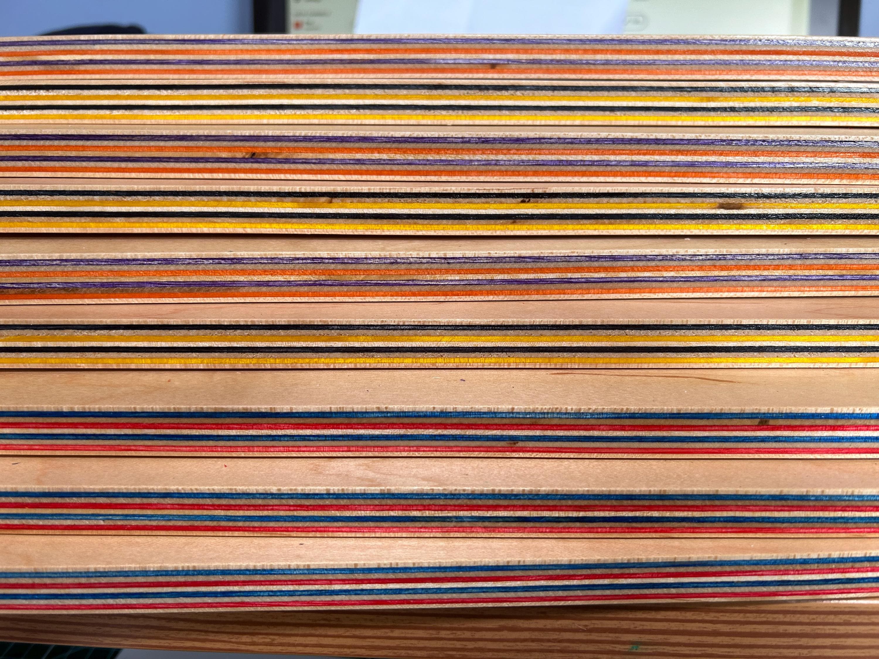 Dyed Maple Plywood Sheet: Various Color Patterns, (45"x11"x0.5") - Etsy