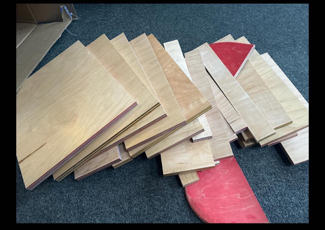 OFFCUTS of Colorful Maple Plywood 4pack DIY Crafts Colorful Wooden ...