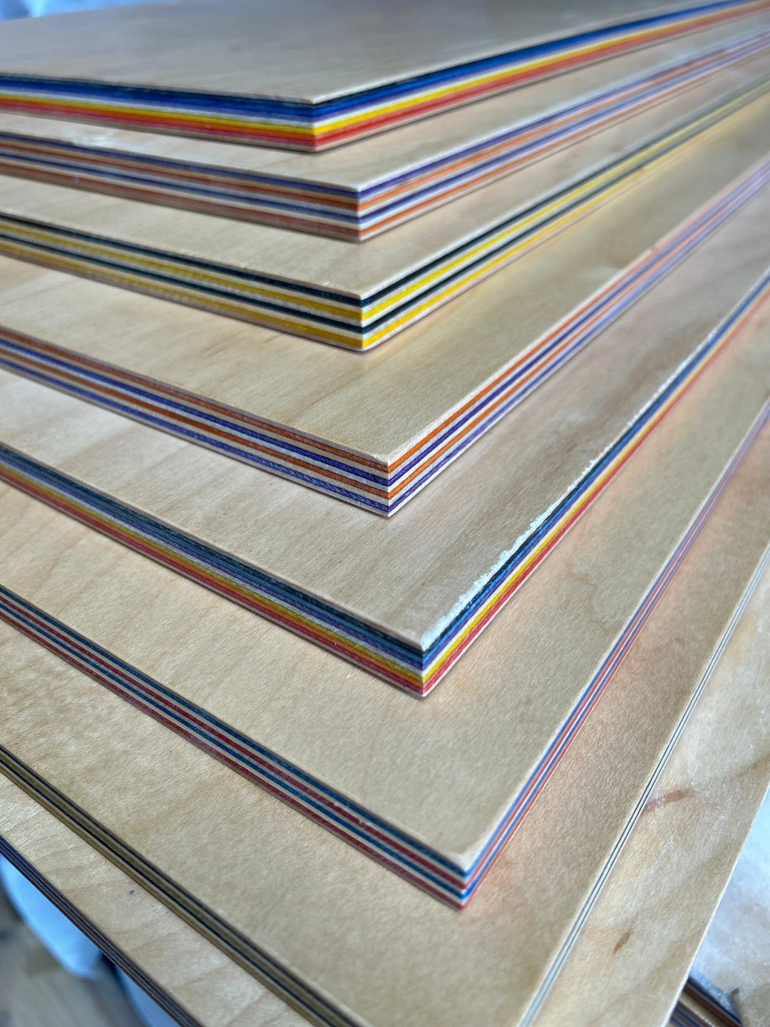 Elegant Dyed Maple Plywood Natural Wood Floating 15x11x0.5 380mm X ...