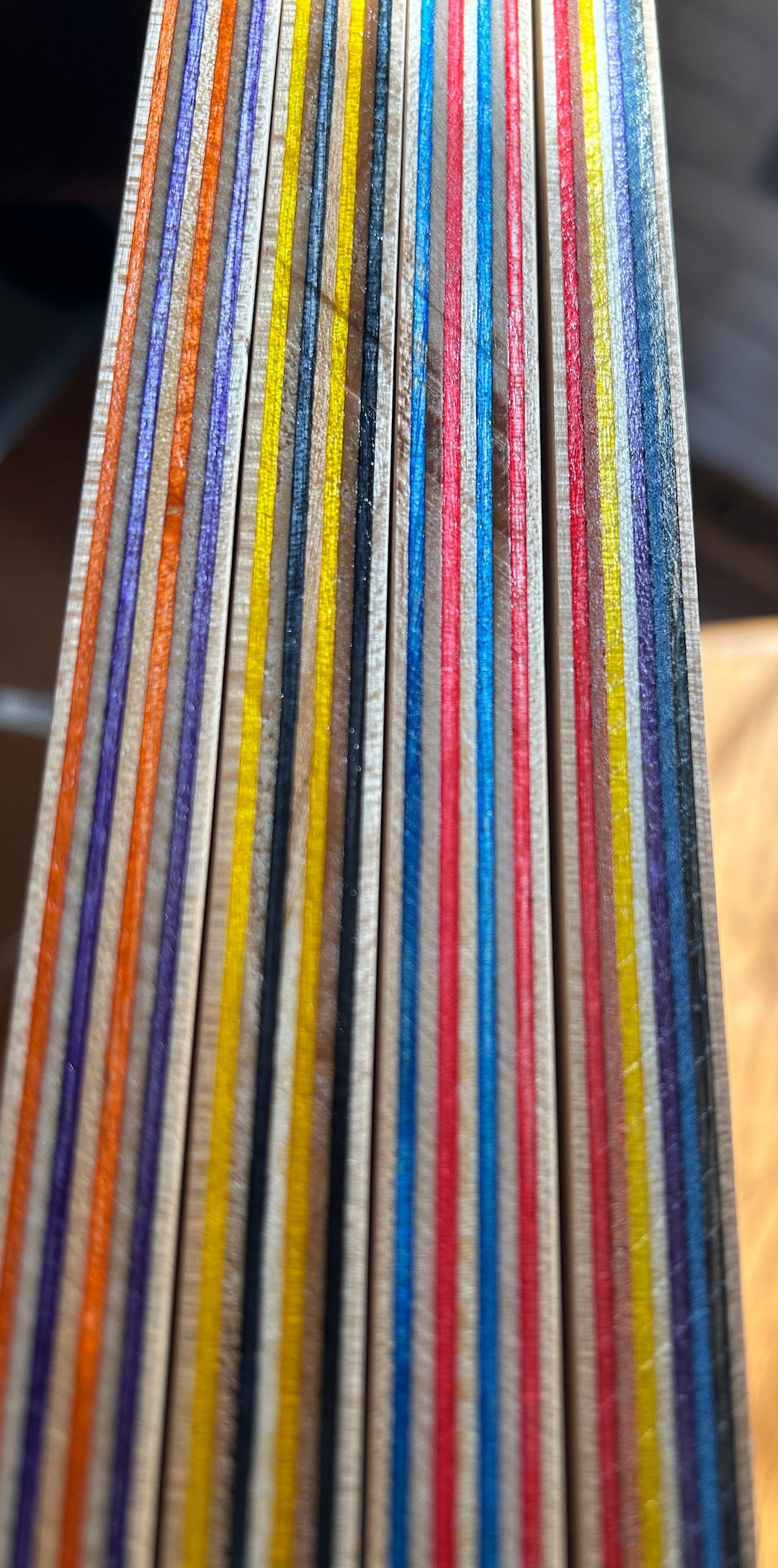 Dyed Maple Plywood Sheet: Various Color Patterns, (45"x11"x0.5") - Etsy