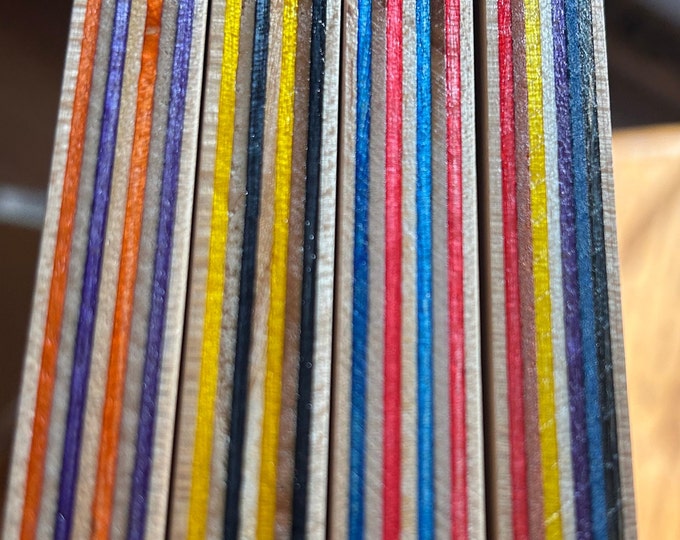 4 Pack Colored Maple Plywood Wood Panels 24x11 610mm X 285mm Lasers ...