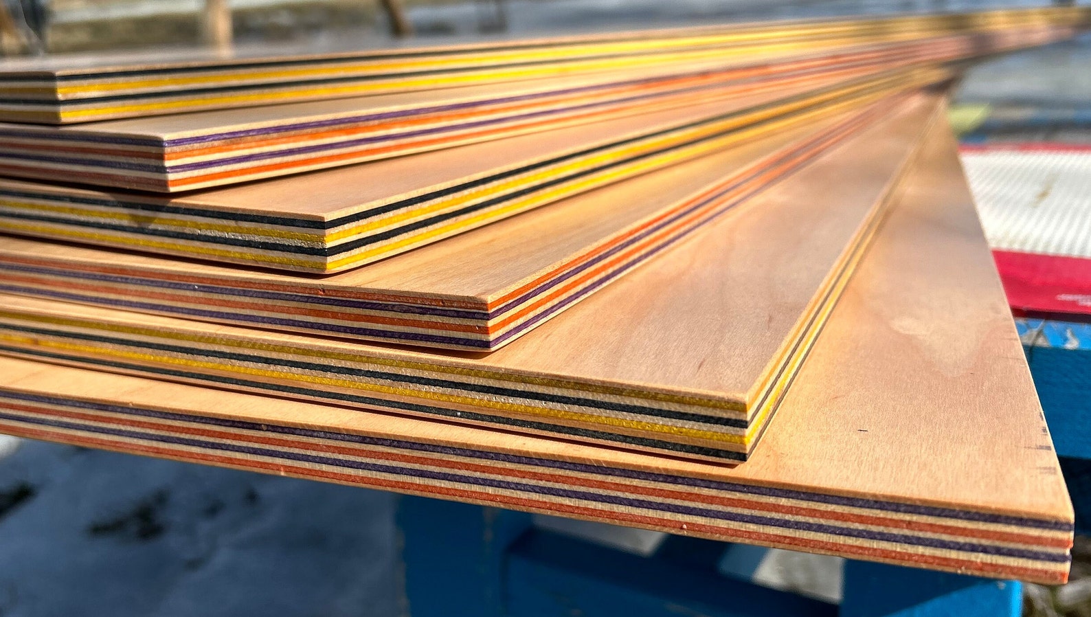 Dyed Maple Plywood Sheet: 9-layer Colorful Woodworking Supply (15"x11 ...