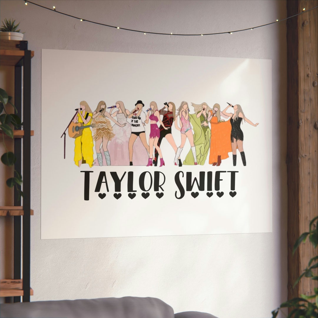 Taylor Eras Matte Horizontal Poster Swift Tour Multiple Sizes CHOOSE ...