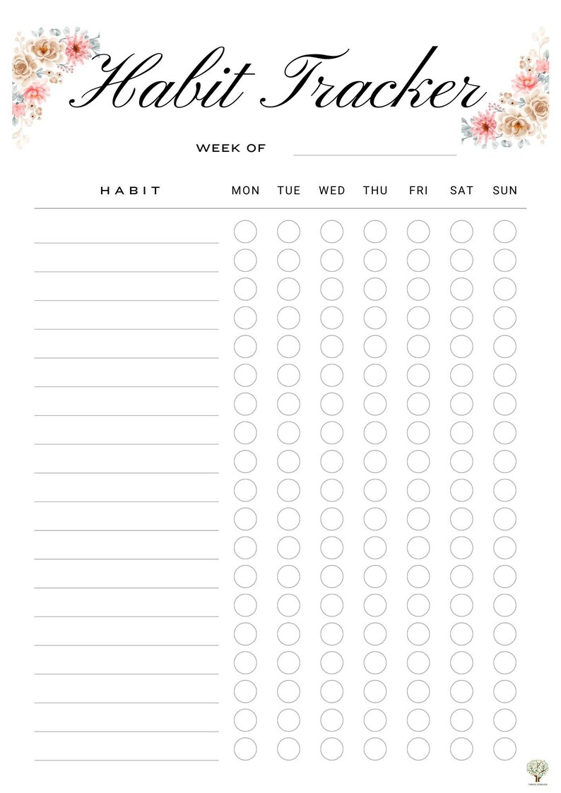 Habit Tracker for 2024, New Years Resolutions, Tracking Habits - Etsy