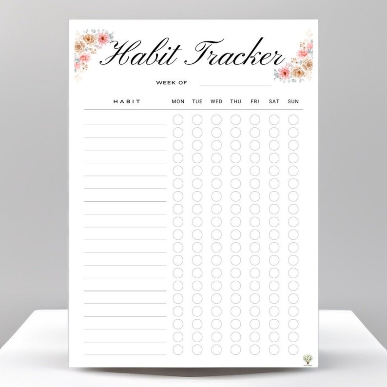 Habit Tracker for 2024, New Years Resolutions, Tracking Habits - Etsy