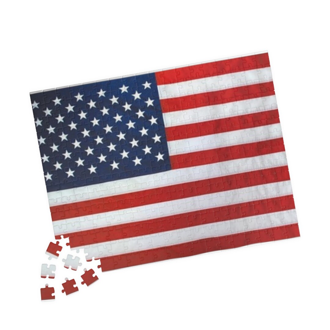 American Flag Puzzle 252 Piece - Etsy