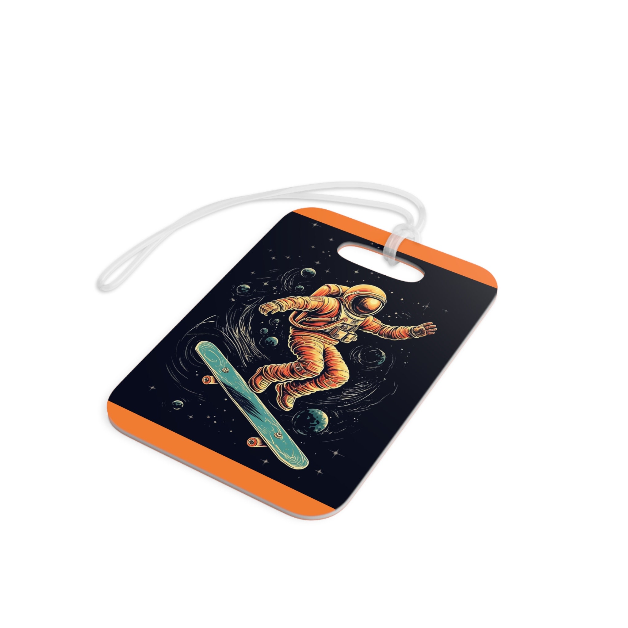 Personalized Luggage Tags, Astronaut Print Bag Tag, Kids ID Bag Tag ...
