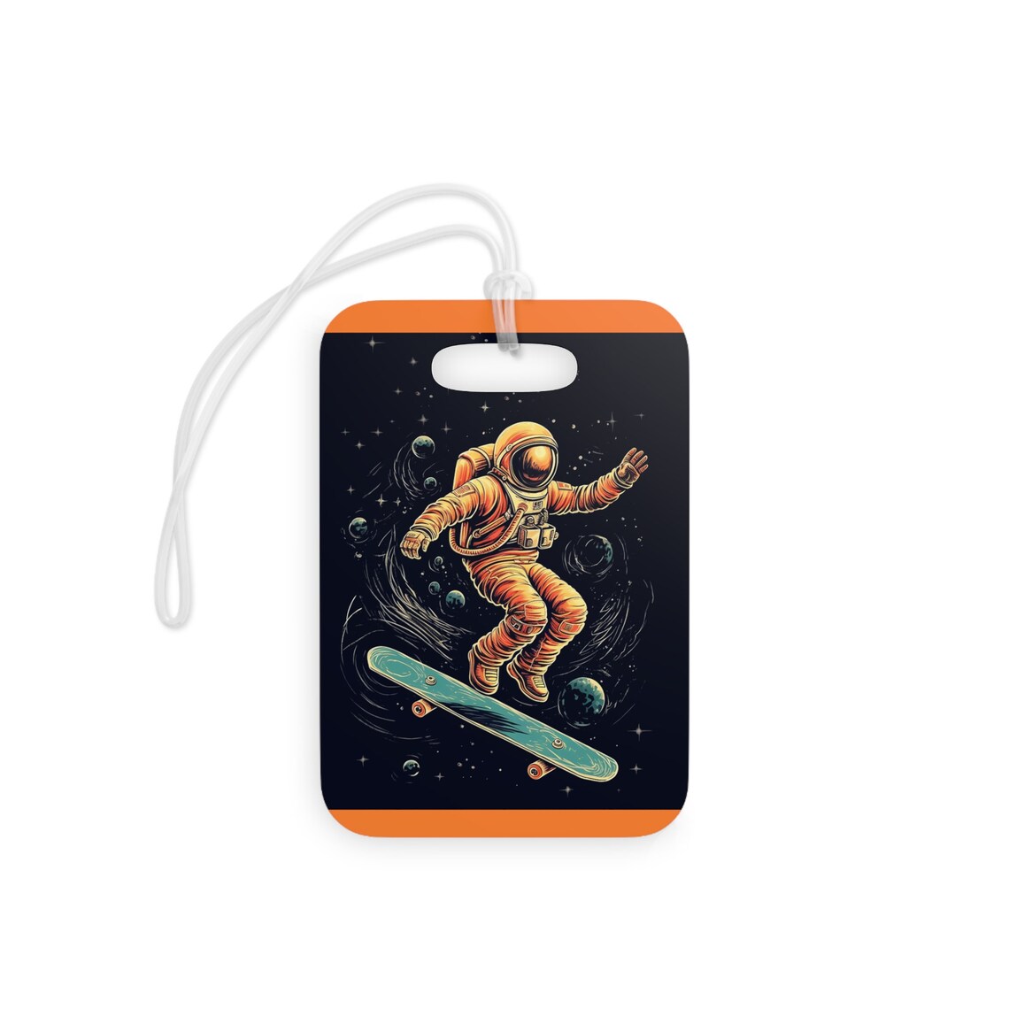 Personalized Luggage Tags, Astronaut Print Bag Tag, Kids ID Bag Tag ...