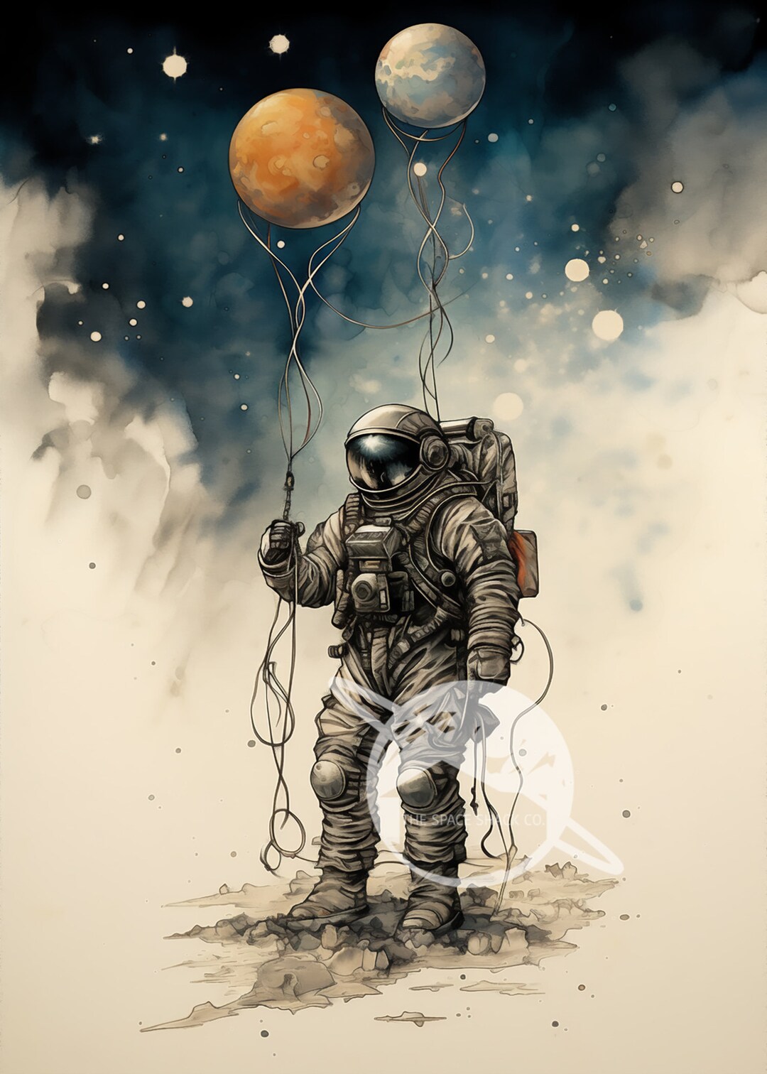 Astronaut Celebration, Astronaut Birthday, Space Theme Card, Instant ...