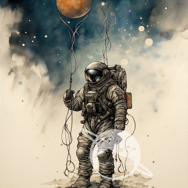 Astronaut Card - Etsy