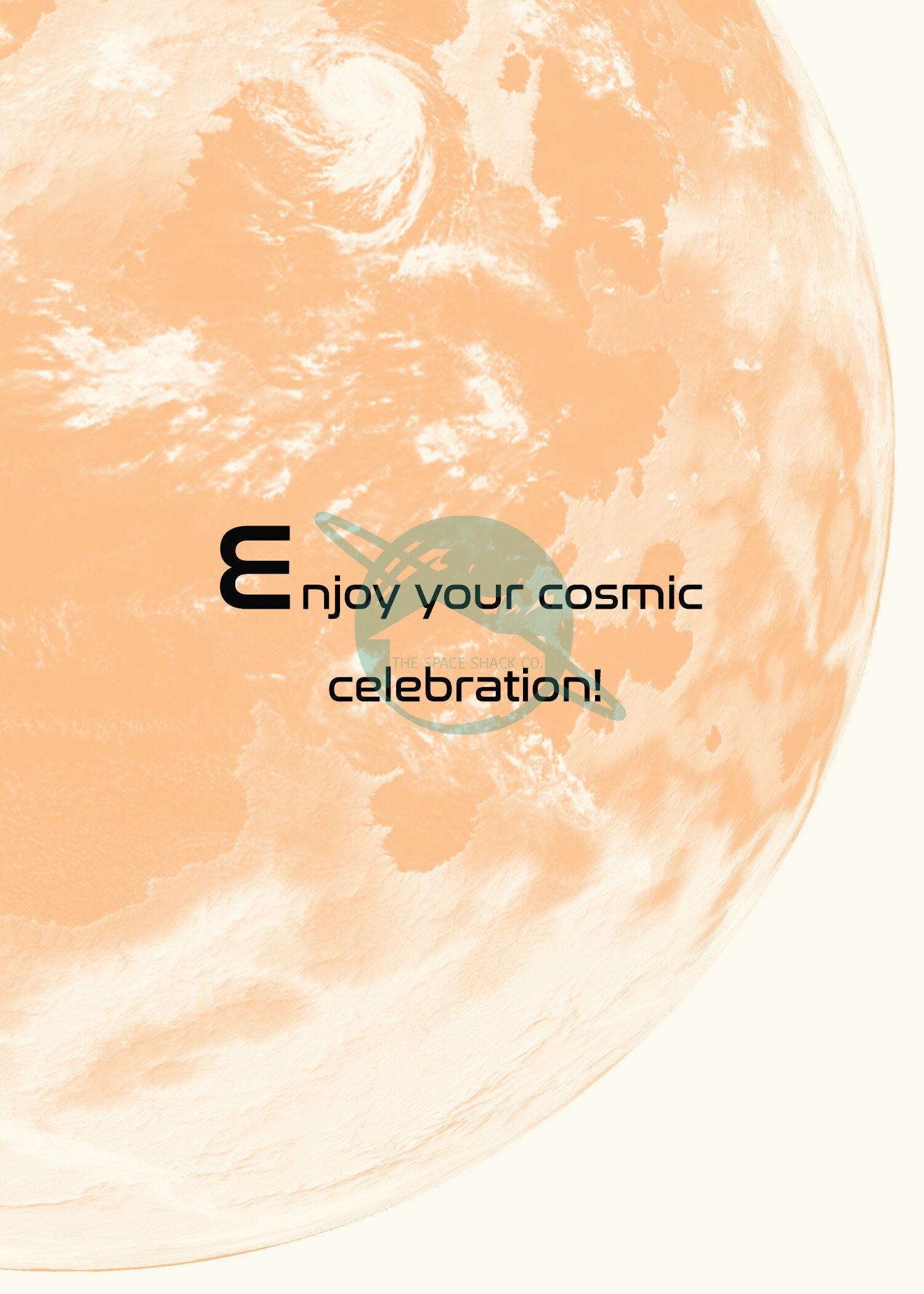 Space Birthday Card, Instant Download, Inside Card Art,astronaut Card ...